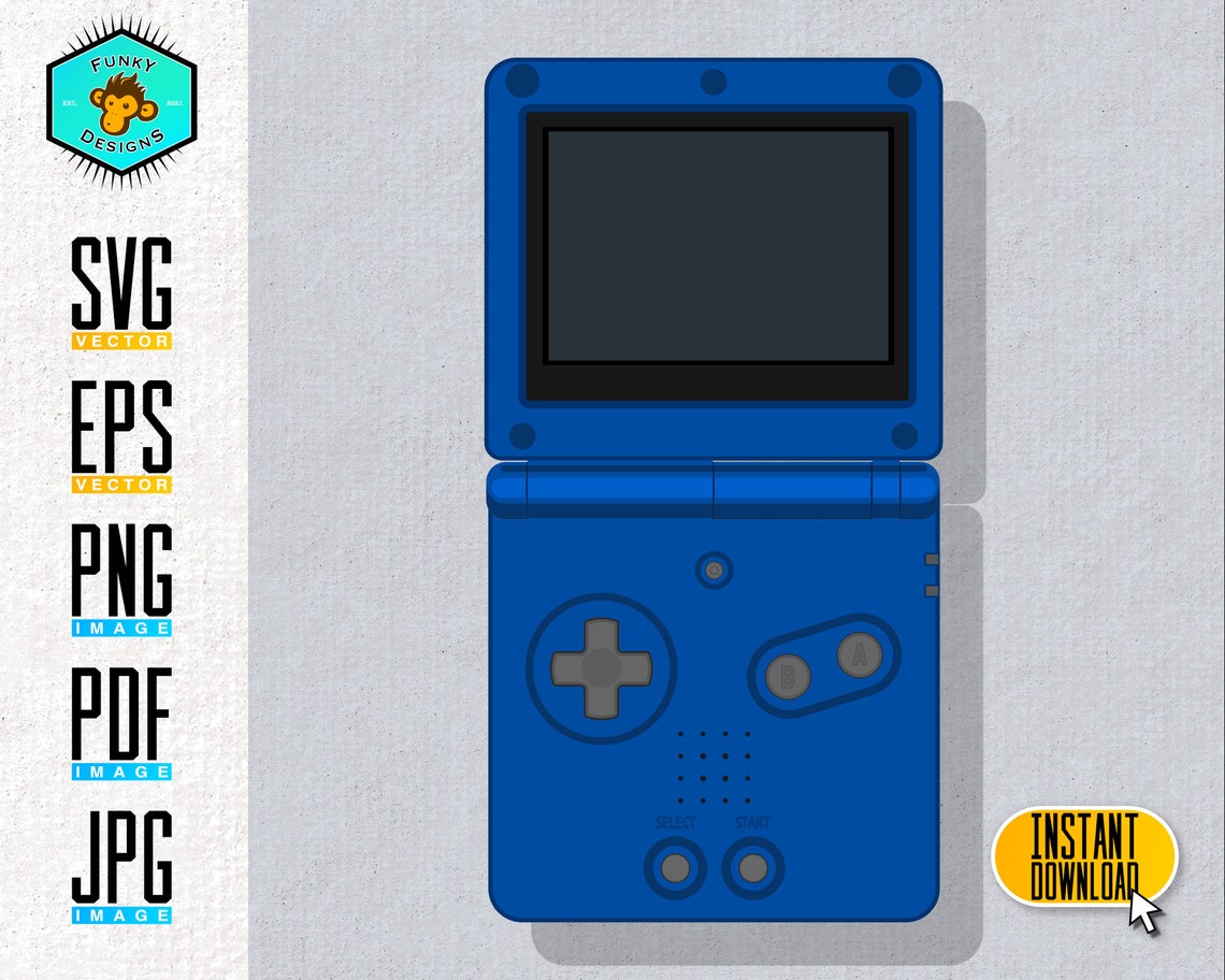 Gameboy Advance SP Printable Artwork Retro Video Game - Etsy