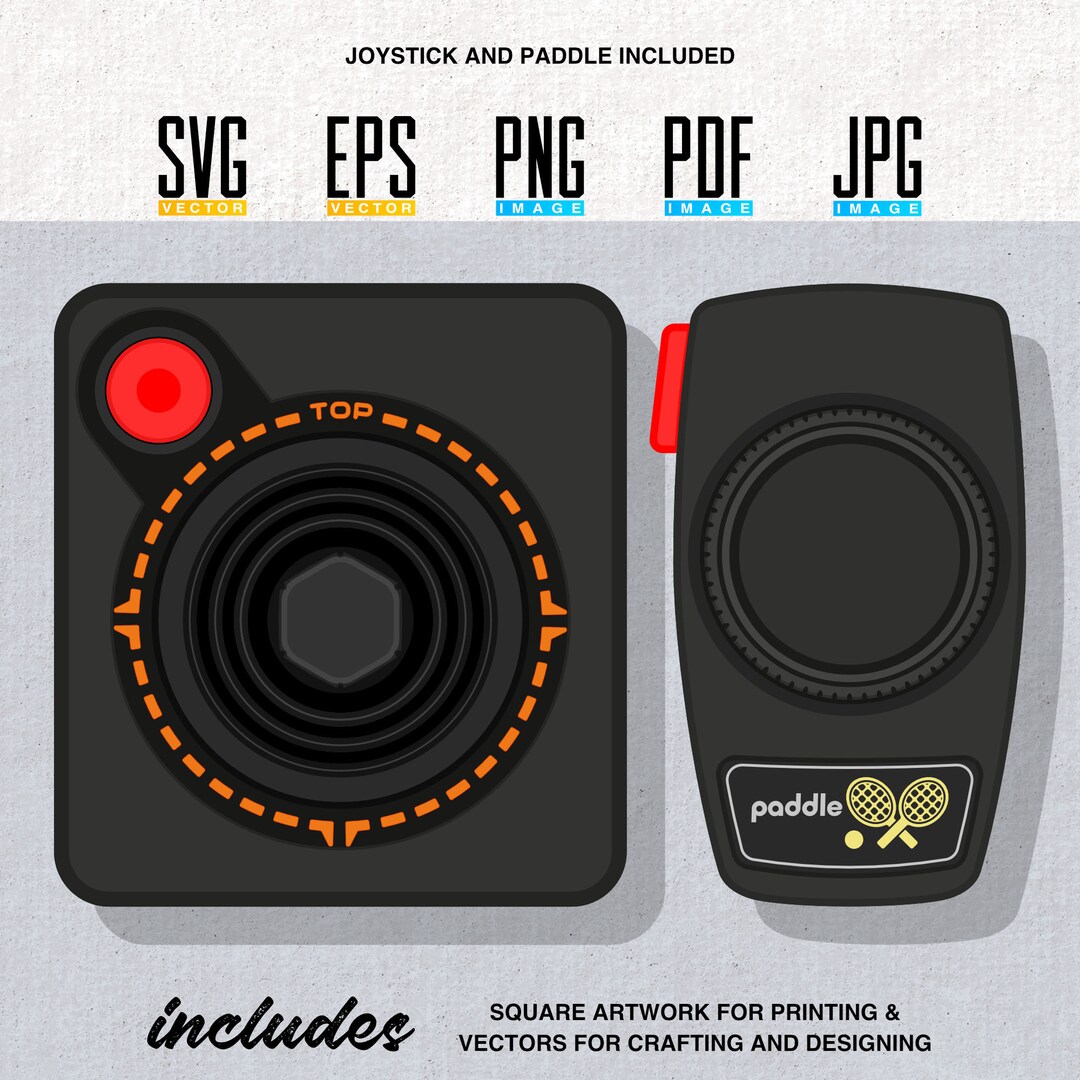 VCS / 2600 SVG & Printable Artwork | Retro Video Game Controllers ...