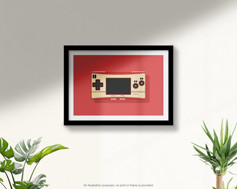 Game Boy Micro SVG & Printable Artwork | EPS | Editable Vector ...