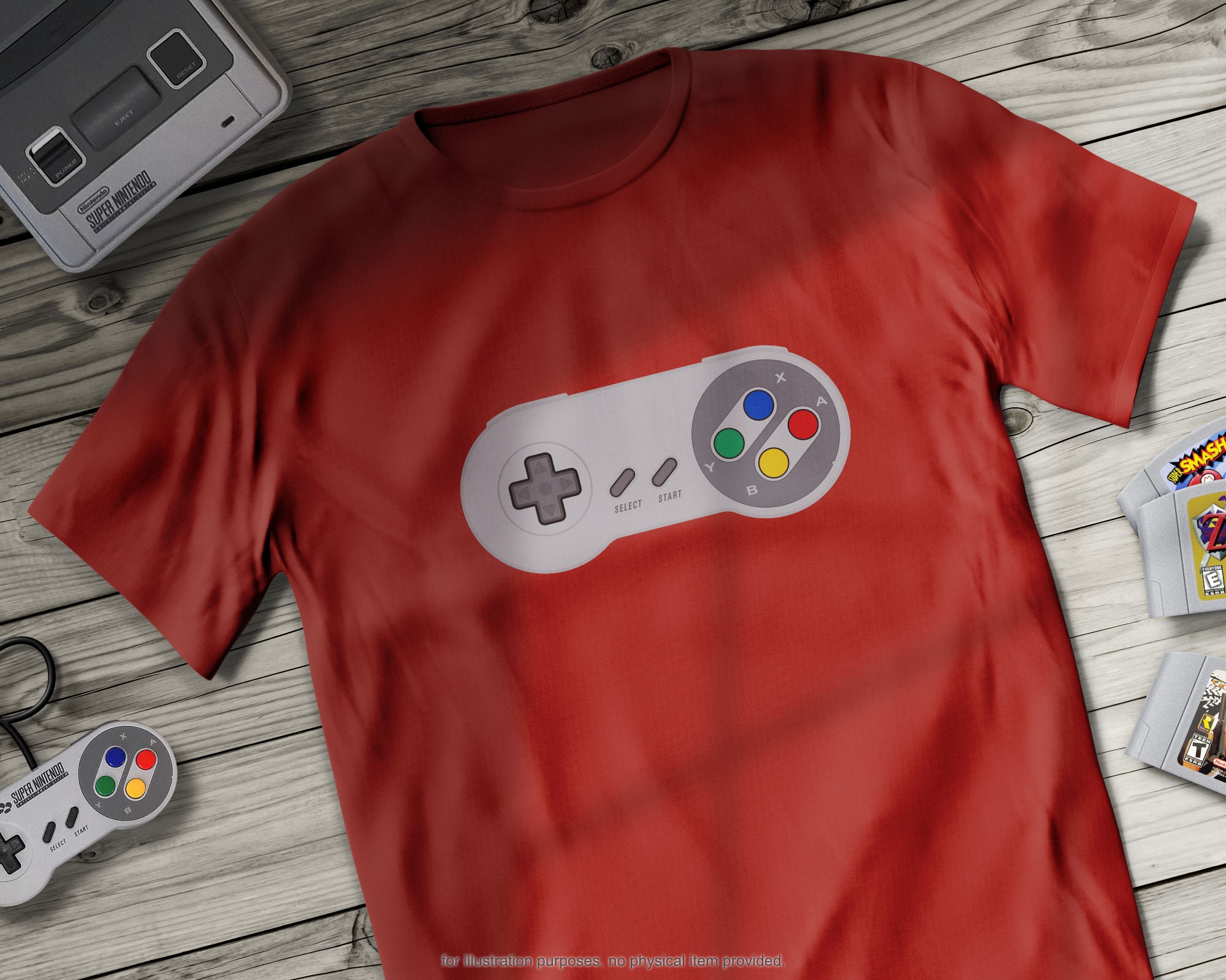 SNES / Super Famicom Printable Artwork Retro Video Game Controller ...