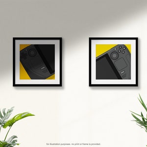 Steam Deck Printable Artwork | Video Game Handheld | Vector | Editable ...