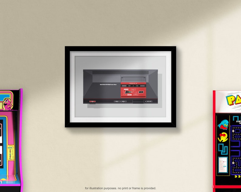 Master System Power Base SVG & Artwork Retro Video Game Console ...