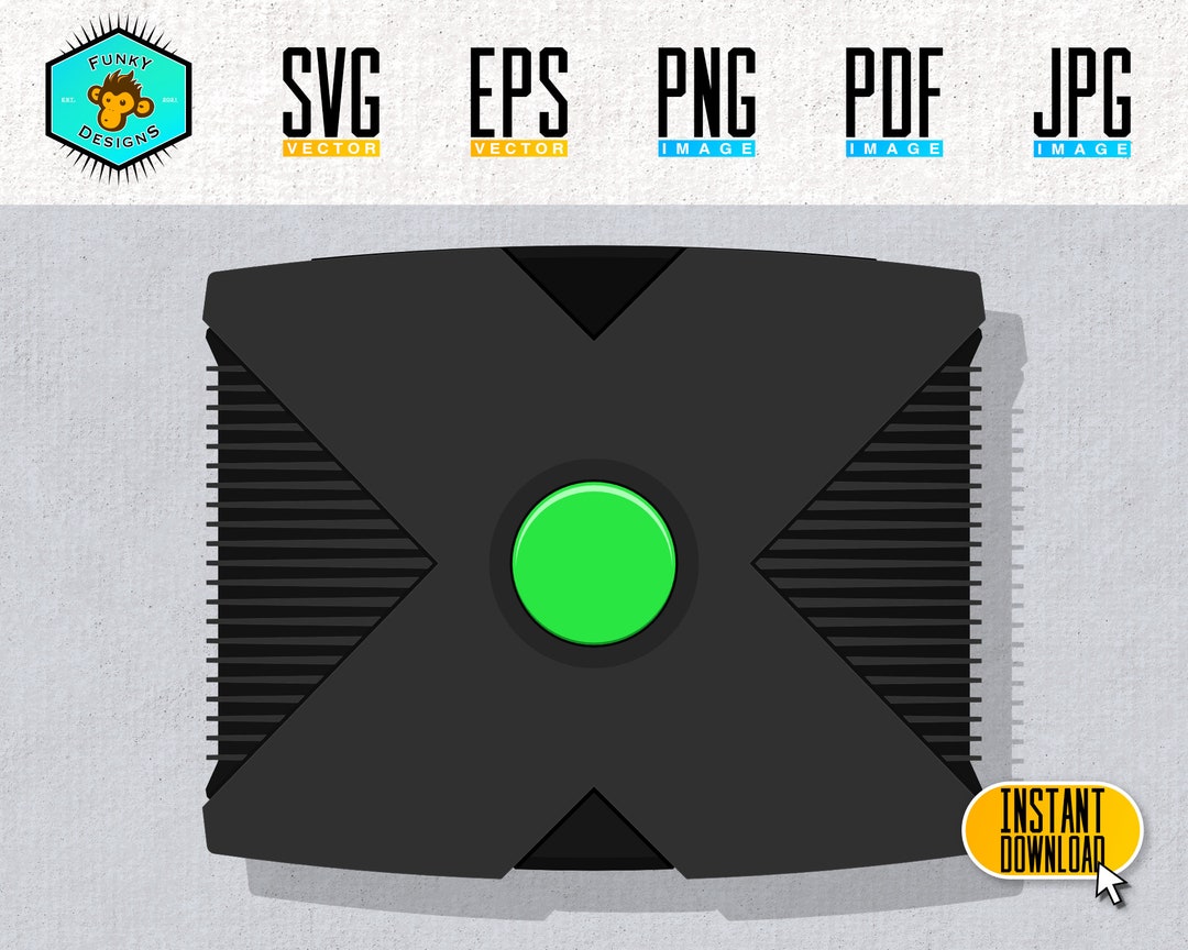 Xbox Printable Artwork Editable SVG EPS Vector - Etsy