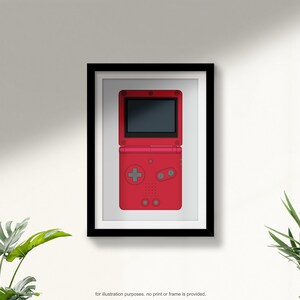 Gameboy Advance SP Printable Artwork | Retro Video Game Handheld ...