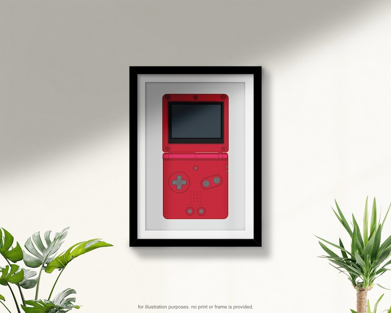 Gameboy Advance SP Printable Artwork Retro Video Game - Etsy