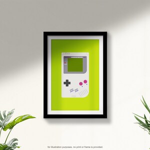 Game Boy Printable Artwork | Retro Video Game Handheld | Vector ...
