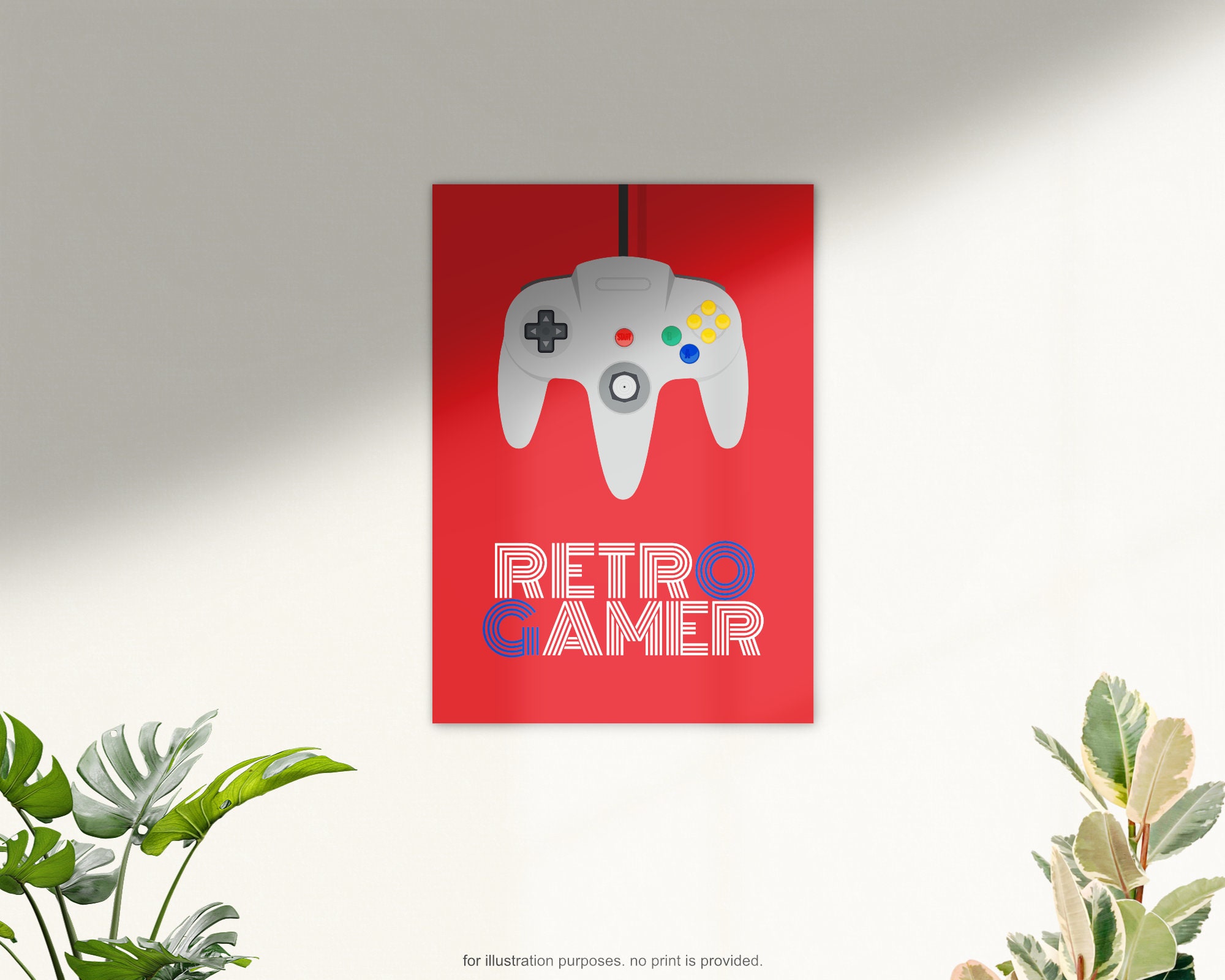 N64 Printable Artwork Retro Video Game Controller Vector Editable Svg