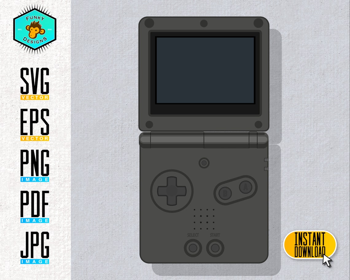 Gameboy Advance SP Printable Artwork Retro Video Game - Etsy