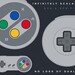 SNES / Super Famicom Printable Artwork | Retro Video Game Controller ...