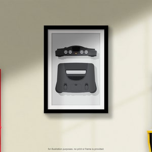 N64 Printable Artwork | Retro Video Game Console | Vector | Editable ...