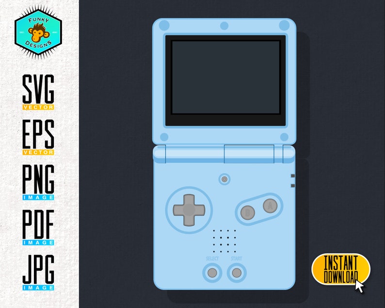 Gameboy Advance SP Printable Artwork Retro Video Game - Etsy