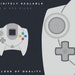 Dreamcast Printable Artwork Retro Video Game Controller Vector Editable ...