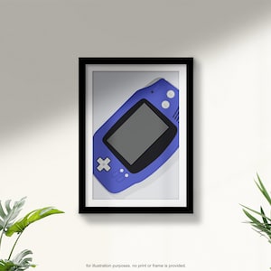 Game Boy Advance / GBA Printable Artwork | Retro Video Game Handheld ...