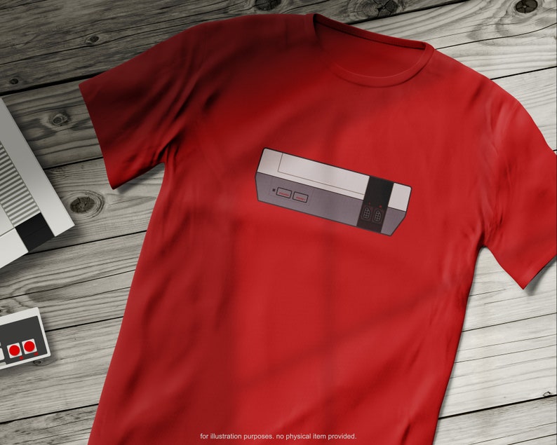 NES Printable Artwork Retro Video Game Console Vector Editable SVG Eps ...