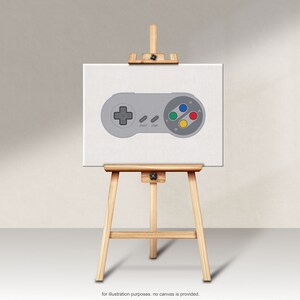 SNES / Super Famicom Printable Artwork | Retro Video Game Controller ...