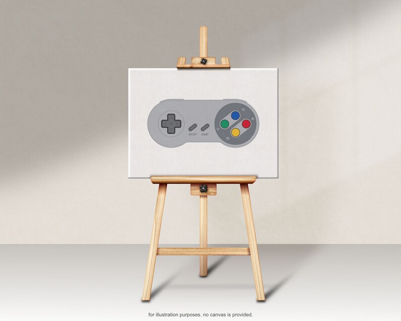SNES / Super Famicom Printable Artwork | Retro Video Game Controller ...
