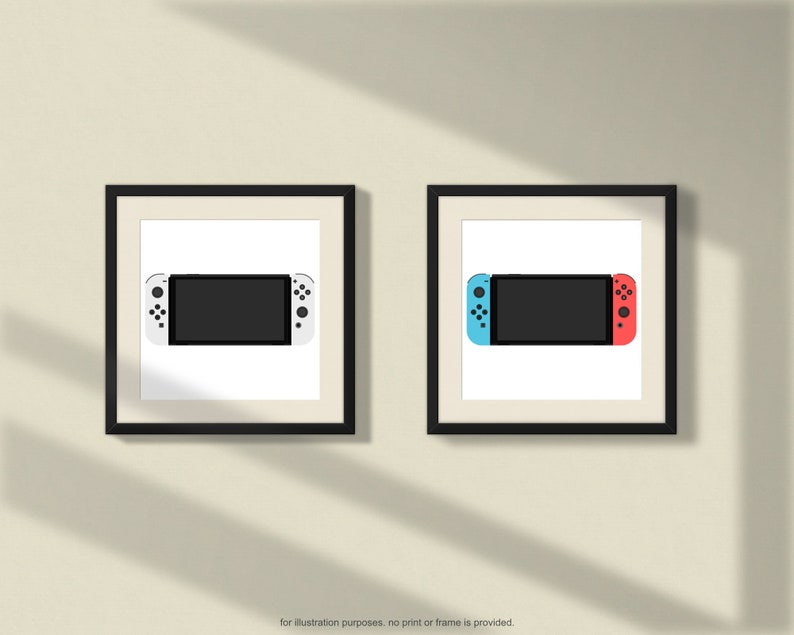 Switch / OLED Printable Artwork Video Game Handheld Vector Editable SVG ...