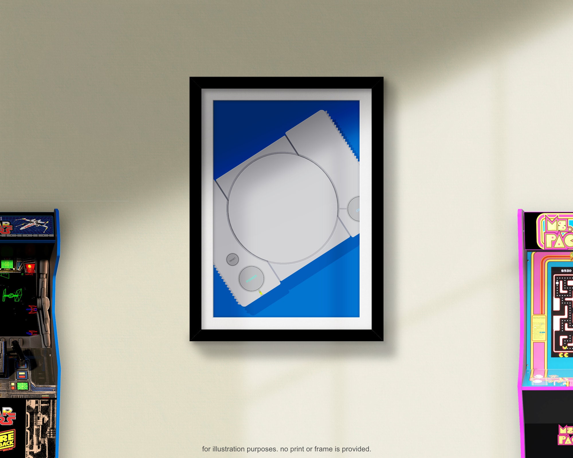 Playstation / PS1 Printable Artwork Retro Video Game Console Memory ...