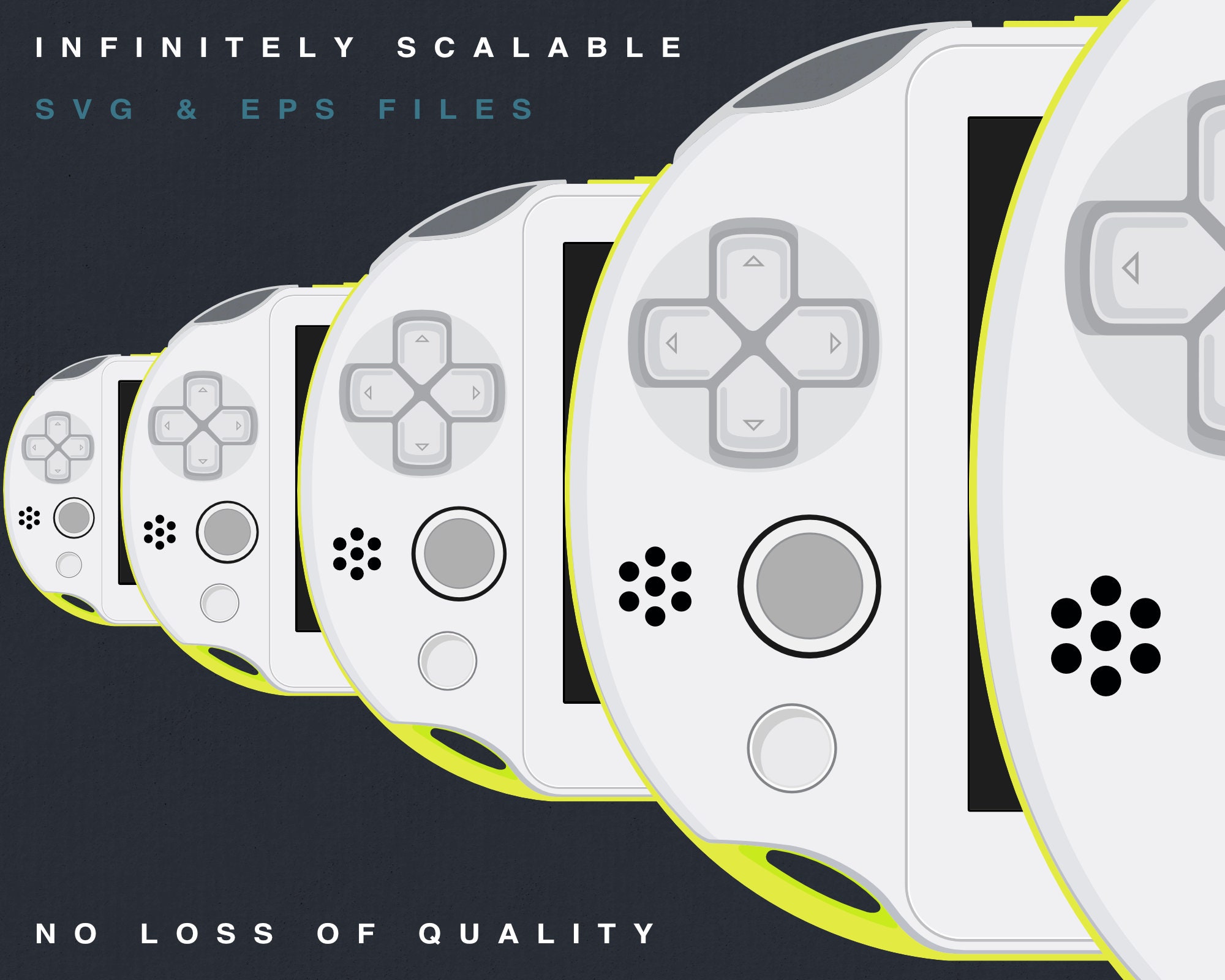 Vita Slim SVG & Printable Artwork | Video Game Handheld | Editable ...
