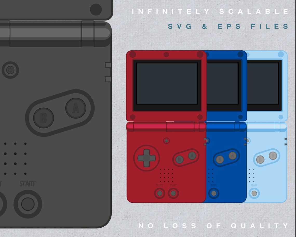 Gameboy Advance SP Printable Artwork Retro Video Game - Etsy