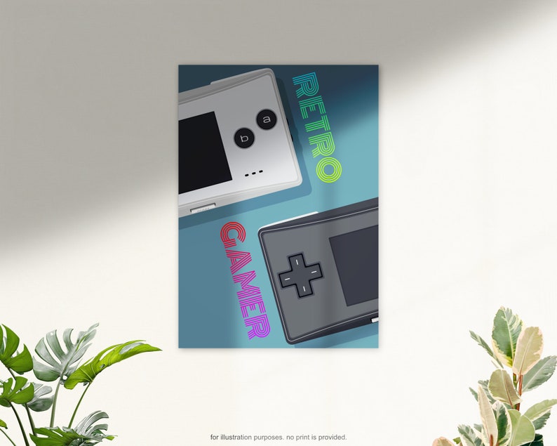 Game Boy Micro SVG & Printable Artwork EPS Editable Vector Transparent ...