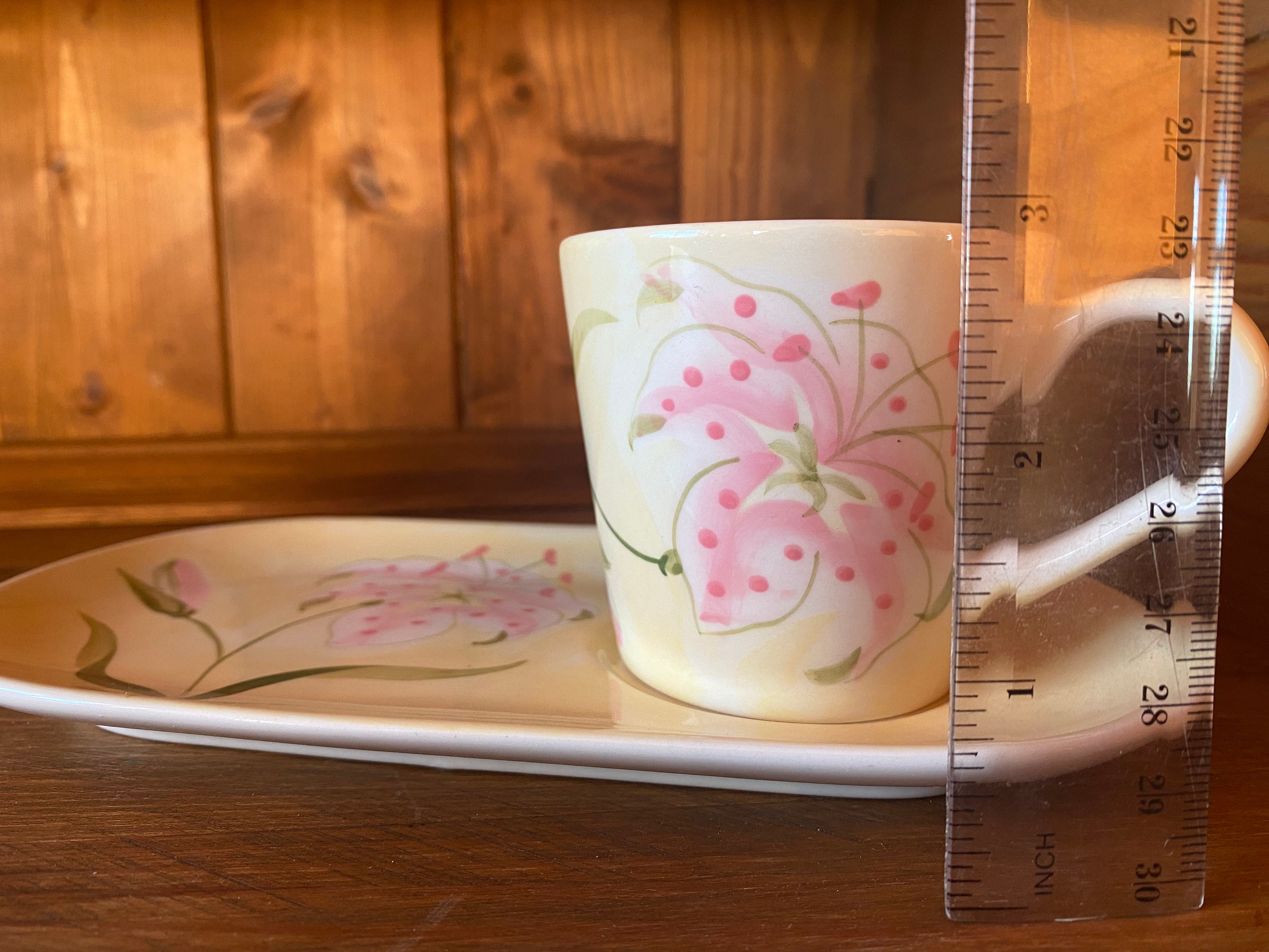 Whittards of Chelsea Amaranta Hand Painted Cup and Saucer - Etsy UK