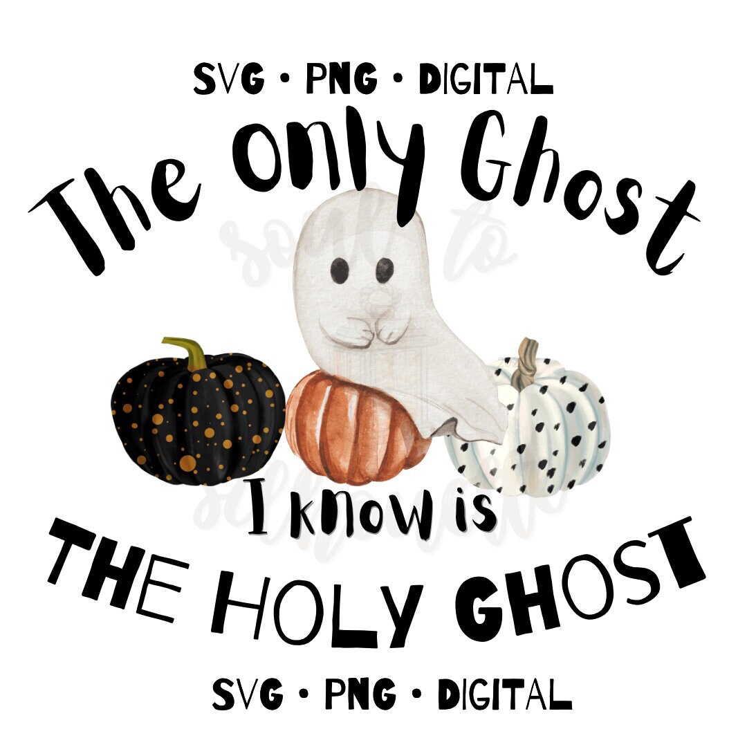 Retro Halloween Holy Ghost SVG PNG Image Sublimation SVG - Etsy