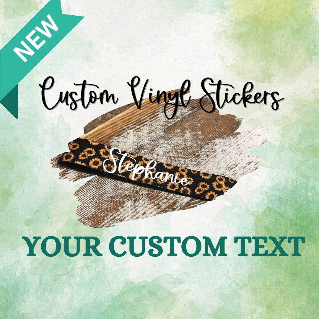 Custom Cut Out Vinyl Stickers Tags Name Labels Personalization - Etsy