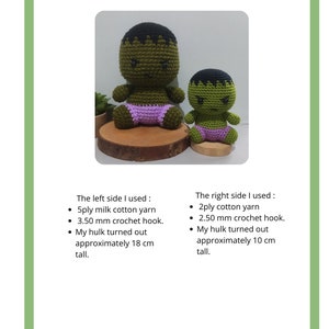 PDF PATTERN Hulk Crochet Pattern Hulk Amigurumi Digital File - Etsy