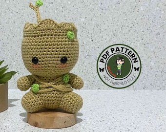 Baby Groot Amigurumi Crochet Pattern - Etsy