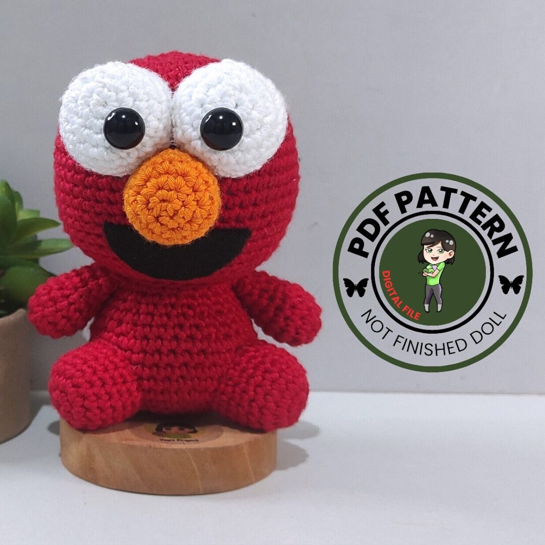 Red Monster Amigurumi Crochet Pattern (PDF Pattern) - Etsy