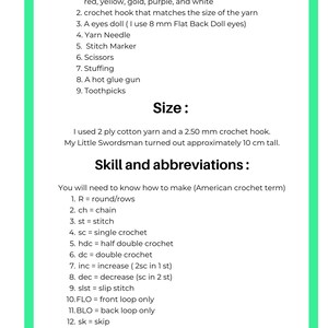 PDF Pattern - Little Swordsman Crochet Pattern - Little Swordsman ...