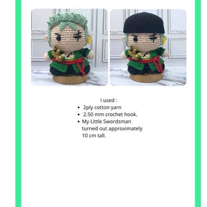 PDF Pattern - Little Swordsman Crochet Pattern - Little Swordsman ...