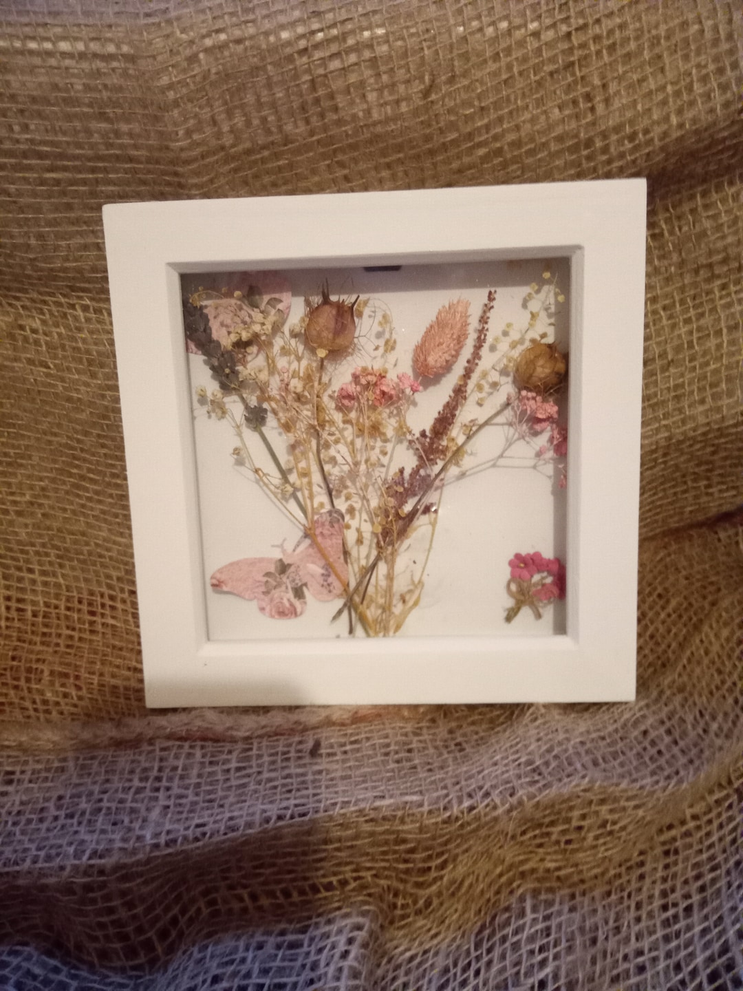 Dried Floral Flowers Wall Picture Frame,framed Dried Flowers. - Etsy