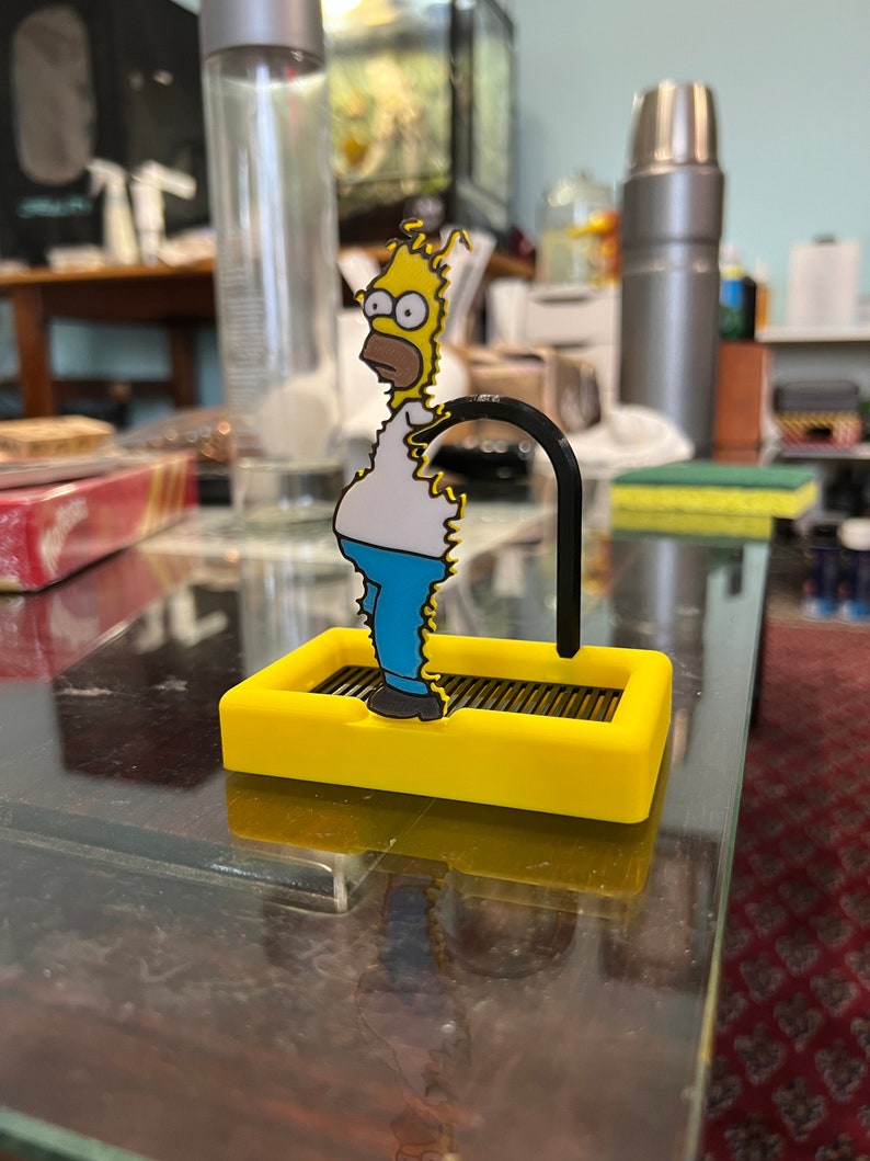 Sponge Holder "homer Simpson Backs Into the Bushes" Meme - Etsy Australia