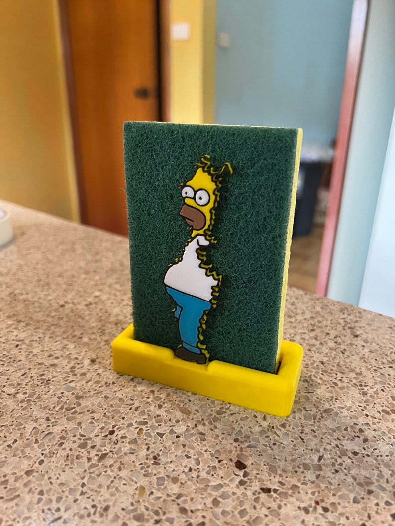 Sponge Holder homer Simpson Backs Into the Bushes - Etsy Australia