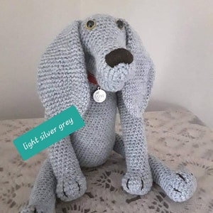 Weimaraner Crochet Dog - Etsy