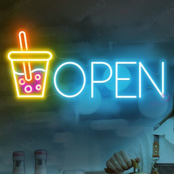 Boba Open Sign - Etsy