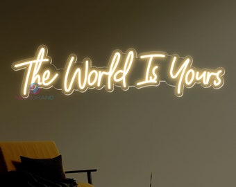 Led the World is Yours Sign - Etsy