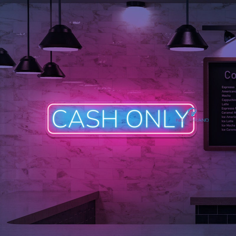 Cash Only Sign - Etsy