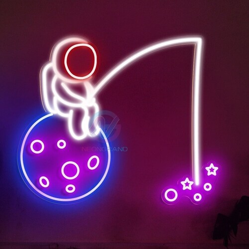 Space Astronaut Neon Sign Custom Neon Sign for House and - Etsy