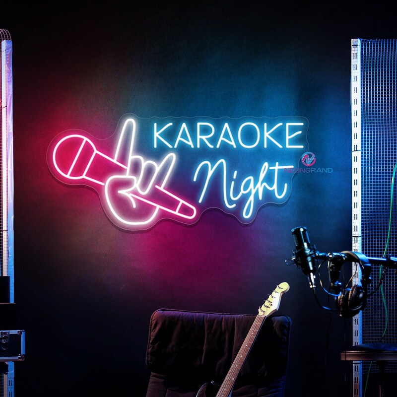 Karaoke Night Neon Sign - Etsy