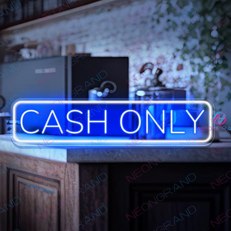 Cash Only Sign - Etsy