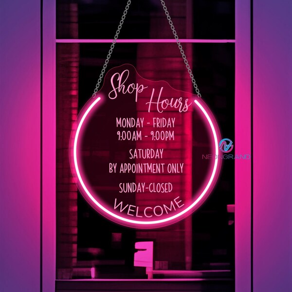 Open Sign for Business With Hours - Etsy