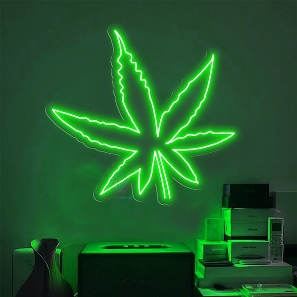 Pot Leaf Neon Sign Etsy