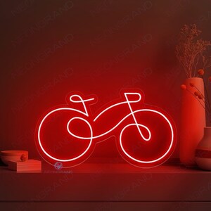 Bicycle Neon Sign, Neon Bike Sign, LED Bike Bicycle Neon Sign, Bicycle ...