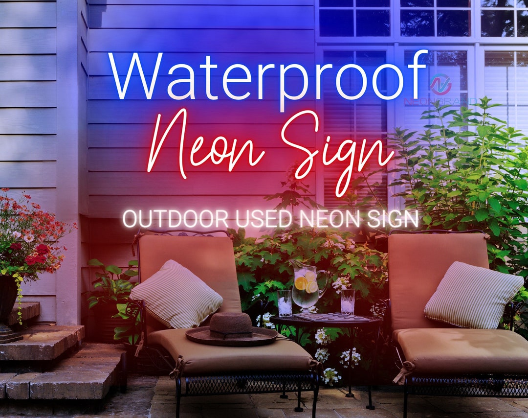 Outdoor Neon Sign Custom Waterproof Neon Signs Custom Outdoor Led Sign ...