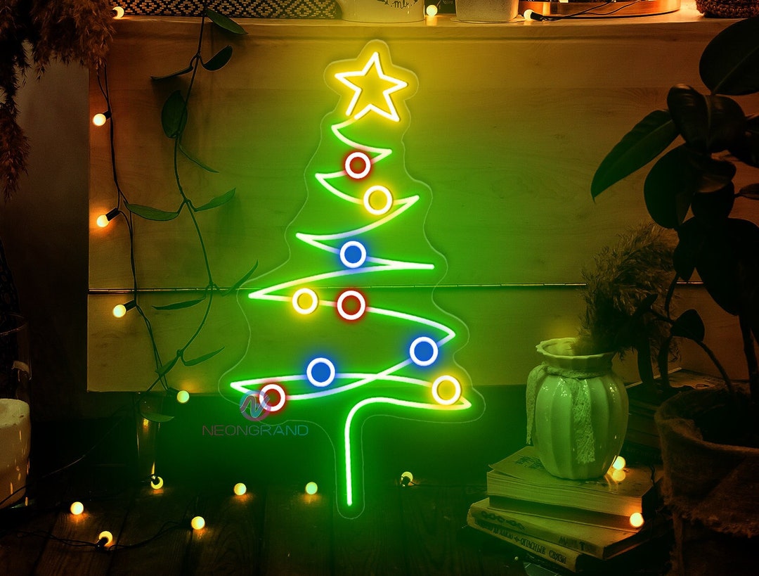 Christmas Tree Neon Sign, Christmas Gifts, Christmas Decor Indoor ...