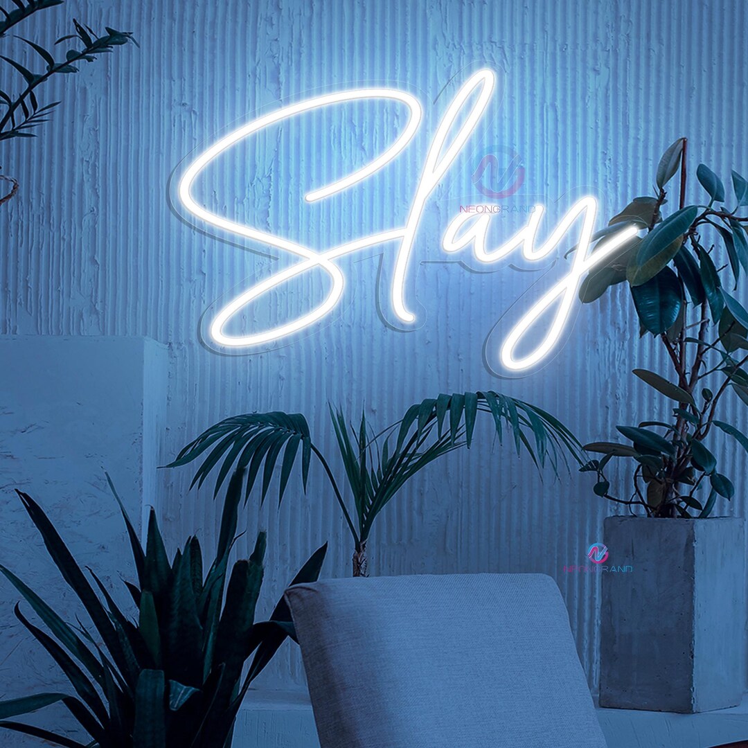 Slay Neon Sign Slay Neon Light Pink Neon Sign Slay Sign for Wall Decor ...