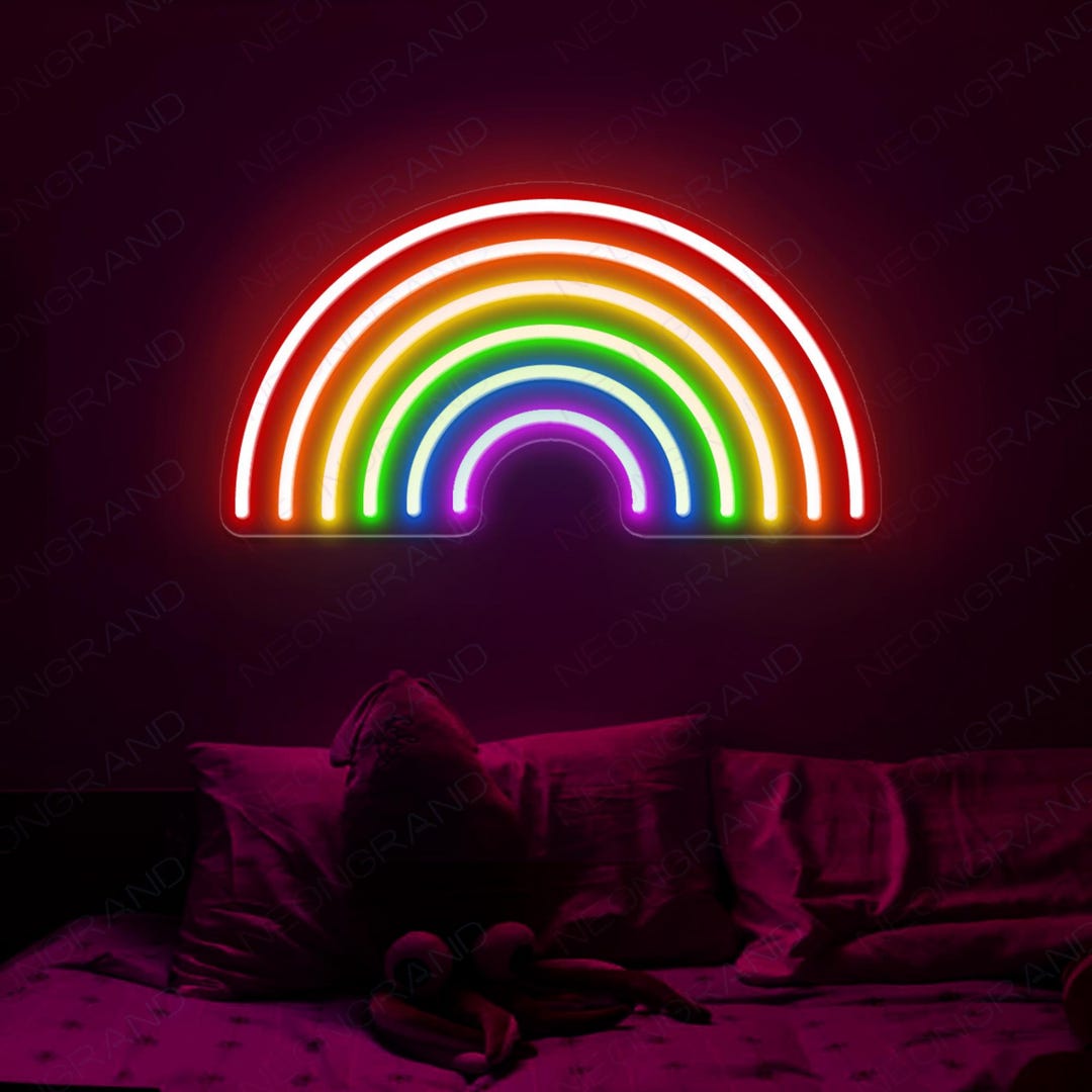 LGBTQ Pride Month Sign Rainbow Neon Sign Gay Pride Ally Support Pride ...